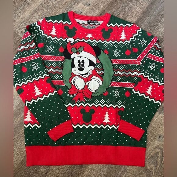 Disney | Sweaters | Disneys Mickey Mouse Uglychristmas Sweater Size Xxl ...